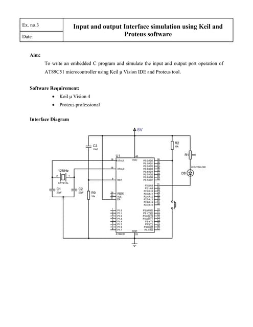 Proteus And Keil Software Demonstration Mp Pdf Computer Software
