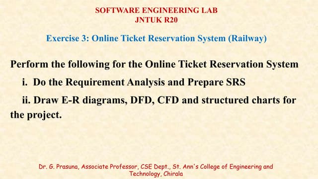 ER diagrams for Railway reservation system | DOCX