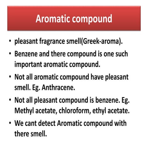 Aromatic compound 2017 | PPTX