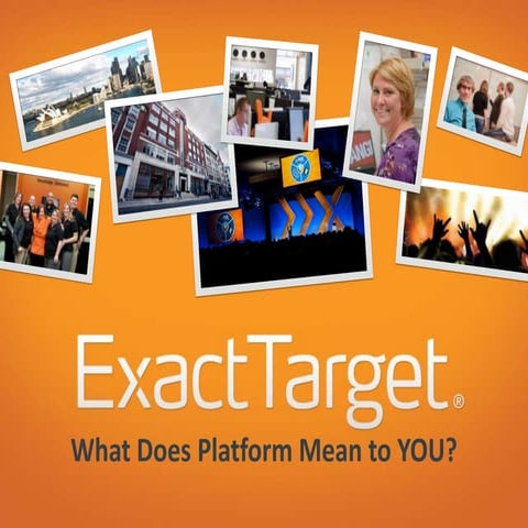 ExactTarget - Sponsor Luncheon Presentation: | PPTX | Cloud Computing | Internet