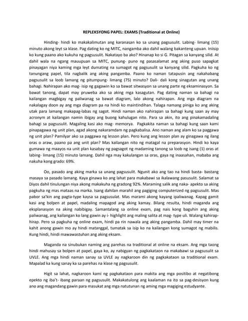 Talumpati tungkol sa Pangangampanya sa Pagka-pangulo. | DOCX