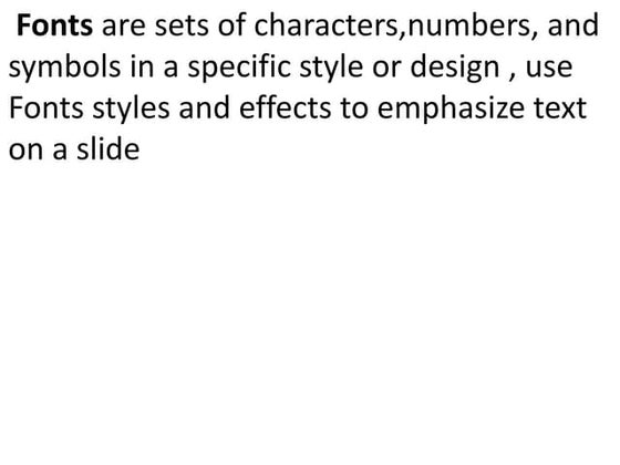 Presentation basic formatting | PPT