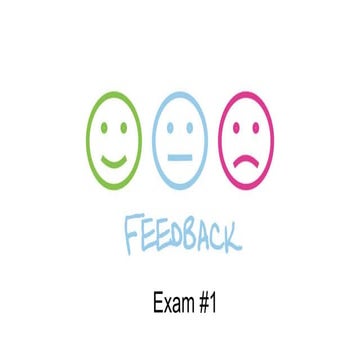 Exam1 Feedback | PPT