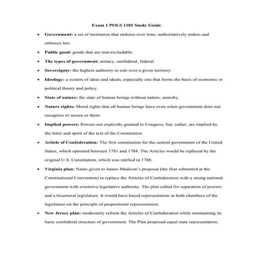 Exam 1 POLS 1101 Study Guide.docx