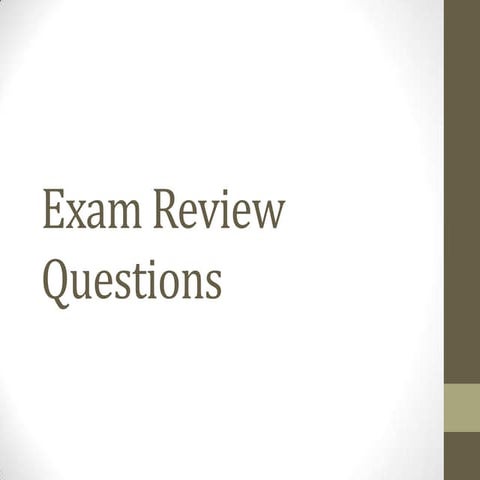 Exam 1 review questions anatomy | PPTX