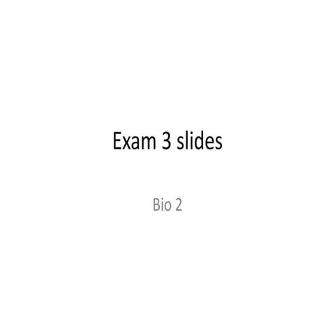 Exam 3 slides powerpoint | PPTX