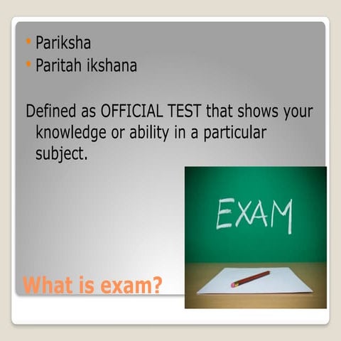 exam basics to be followed by the students | PPTX