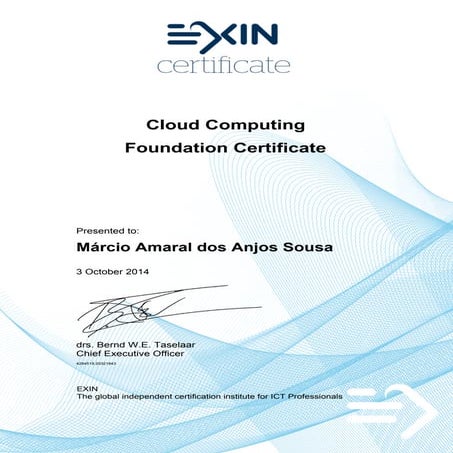 Exam Certificate Cloud Computing Foundation Certificate (CLOUDF) | PDF