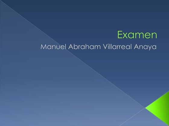 Examen sexto grado | PPTX