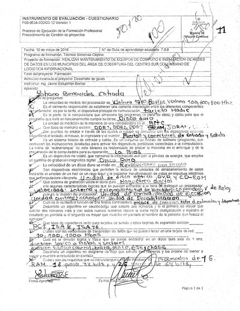 Examen Algoritmos Pdf Standardized Testing Educational Assessment