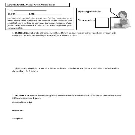 Examen ancient rome | DOCX