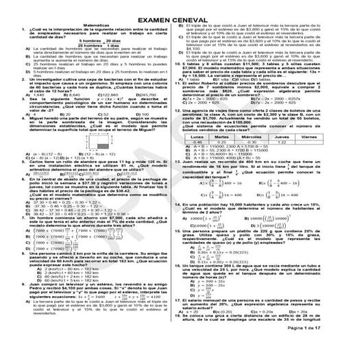 Examen ceneval preparatoria | PDF