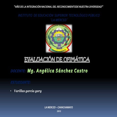 Examen de ofimatica power | PPTX