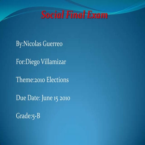 Social Exam | PPTX