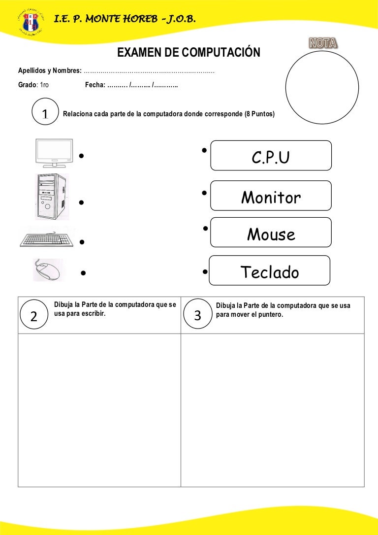 Examenes de computacion