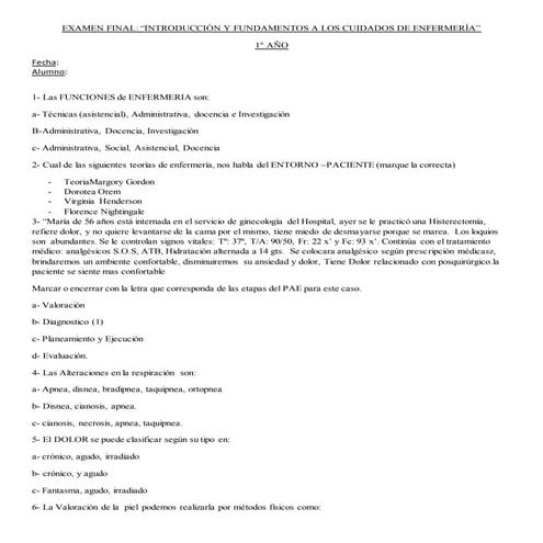 Examen final fundamentos | DOCX