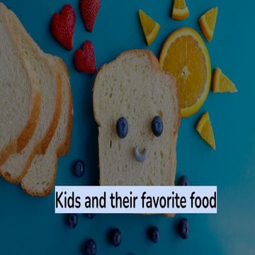 Kids and Their Favorite Food | PDF