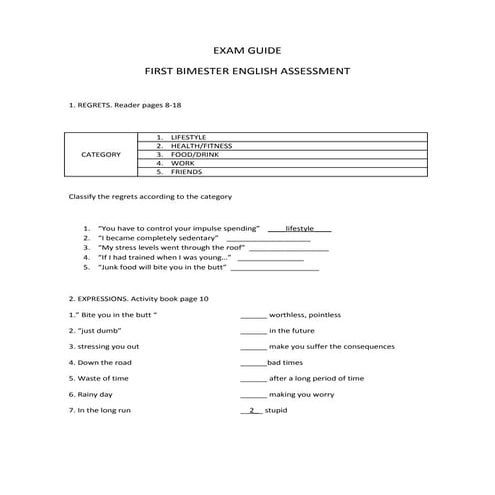 Exam guide | PDF | Educational Assessment | Education