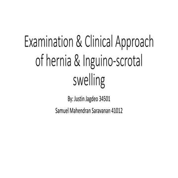 A Guide to the Clinical Male Urogenital Examination | PPTX