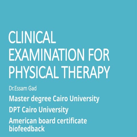 Examination of shoulder elbow and wrist 1 | PPTX