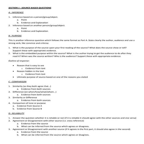 History Examination Format | PDF