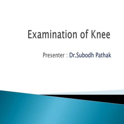 Knee Portal Placement & Diagnostic arthroscopy | PPTX