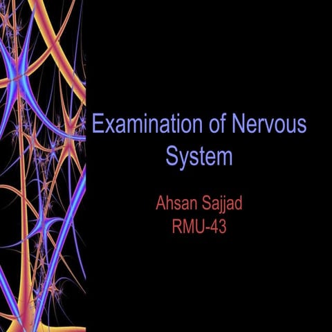 Examination of Nervous System | PPT