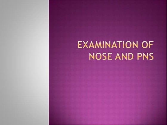 SUBMUCOUS RESECTION OF NASAL SEPTUM (SMR OPERATION) | PPT