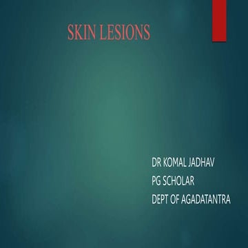 Skin lesions | PPT