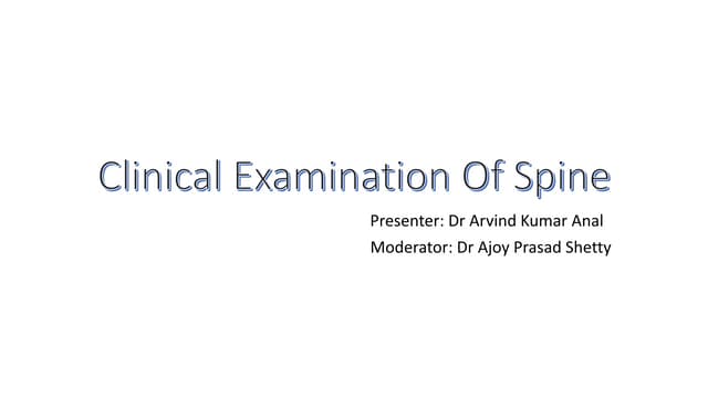 Assessment of cervical spine | PPTX