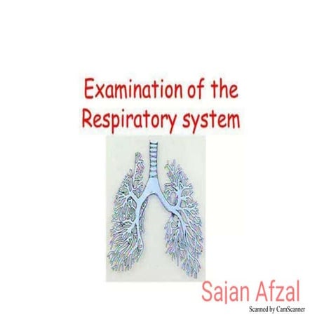 Examination of the respiratory system | PPT