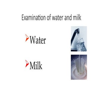 Examination of water and milk .pptx
