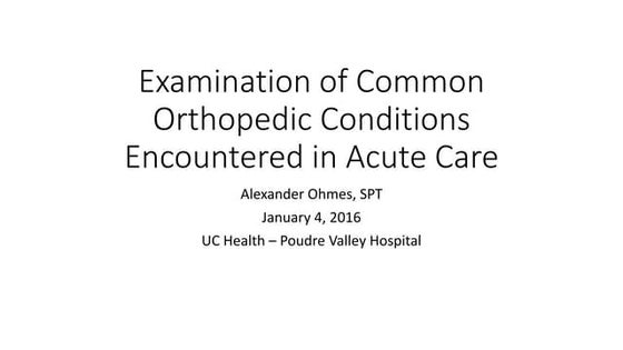 IHDI Classification of Hip Dysplasia | PPTX