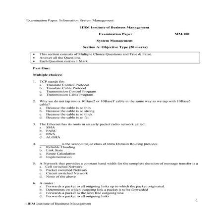 Examination paper system maagement operating systems | PDF