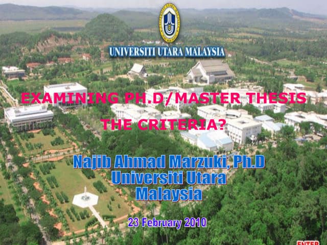 Examining Phdthesis Feb2010 Prof Madya Dr Najib | PPT Examining Phdthesis Feb2010 Prof Madya Dr Najib | PPT