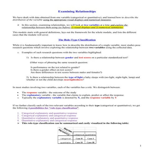 Examining relationships m2 | DOC
