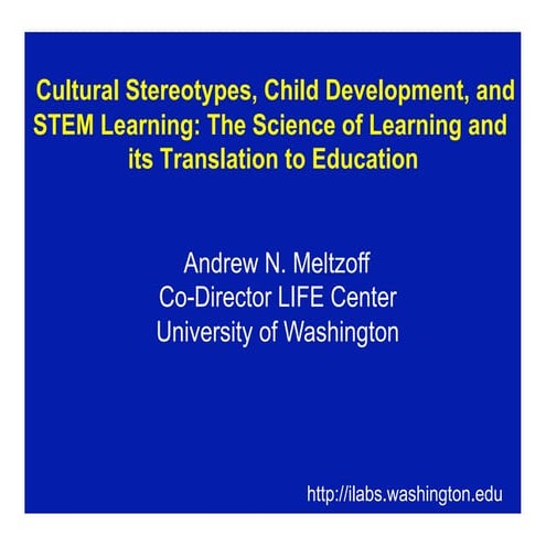 Examining Cultural Stereotypes, Child Development, and Stem Learning ...