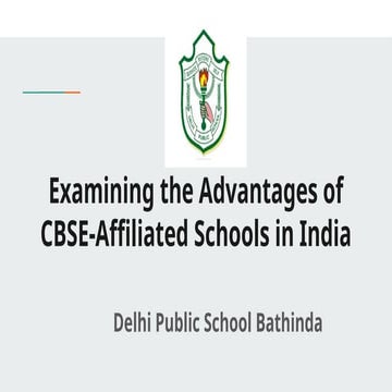 Examining the Advantages of CBSE-Affiliated Schools in India.pptx