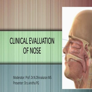 Examination of nose and pns | PPTX