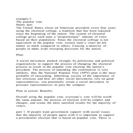 example-1The popular voteStatus quoThe United States elects | PDF