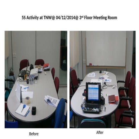 Example-5S Activities carried out at a nonwoven factory | PPTX