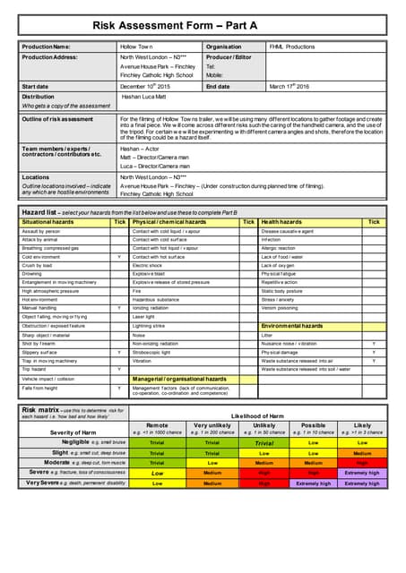 The move risk assessment | DOCX