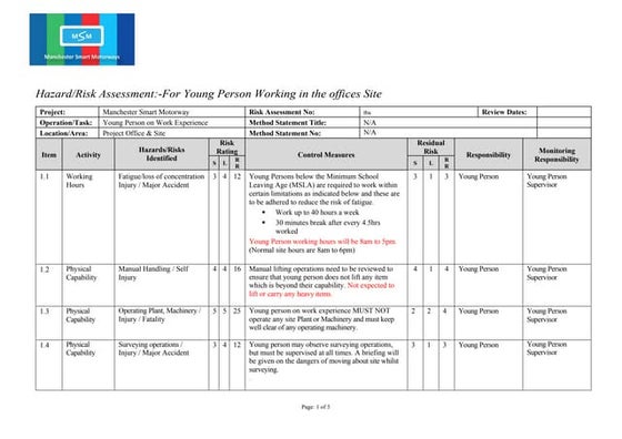 17 1 Drilling Operations Risk assessment | PDF | Civil Engineering ...