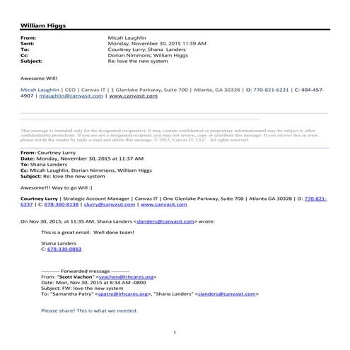 Email praising work ethic 2 | PDF