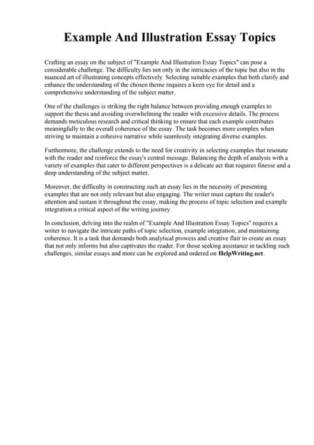 Illustration Essay Example Papers.pdf