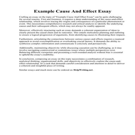 Example Cause And Effect Essay.pdf