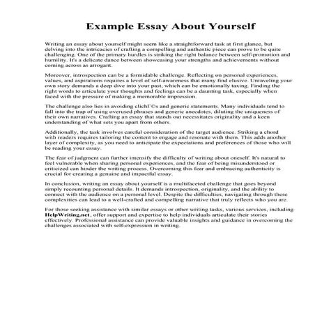 Sample Essay About Yourself.pdf