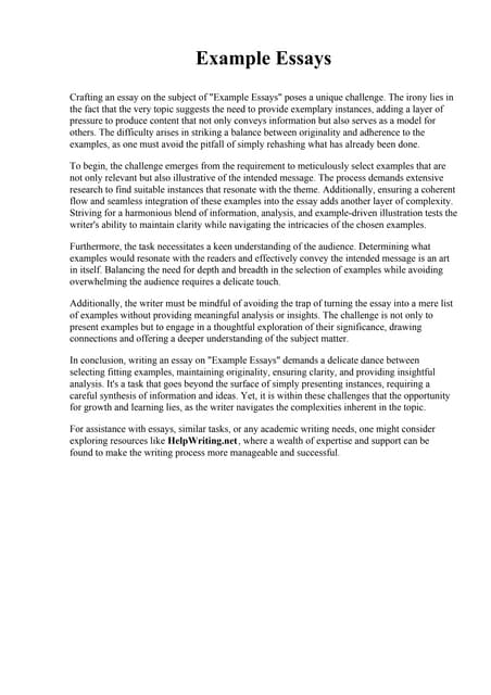 Ged Essay Samples | PDF