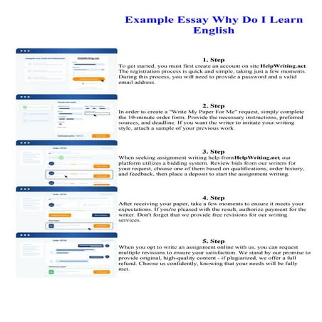 Example Essay Why Do I Learn English | PDF