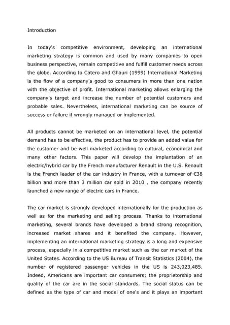 International marketing presentation RIVA | PPT